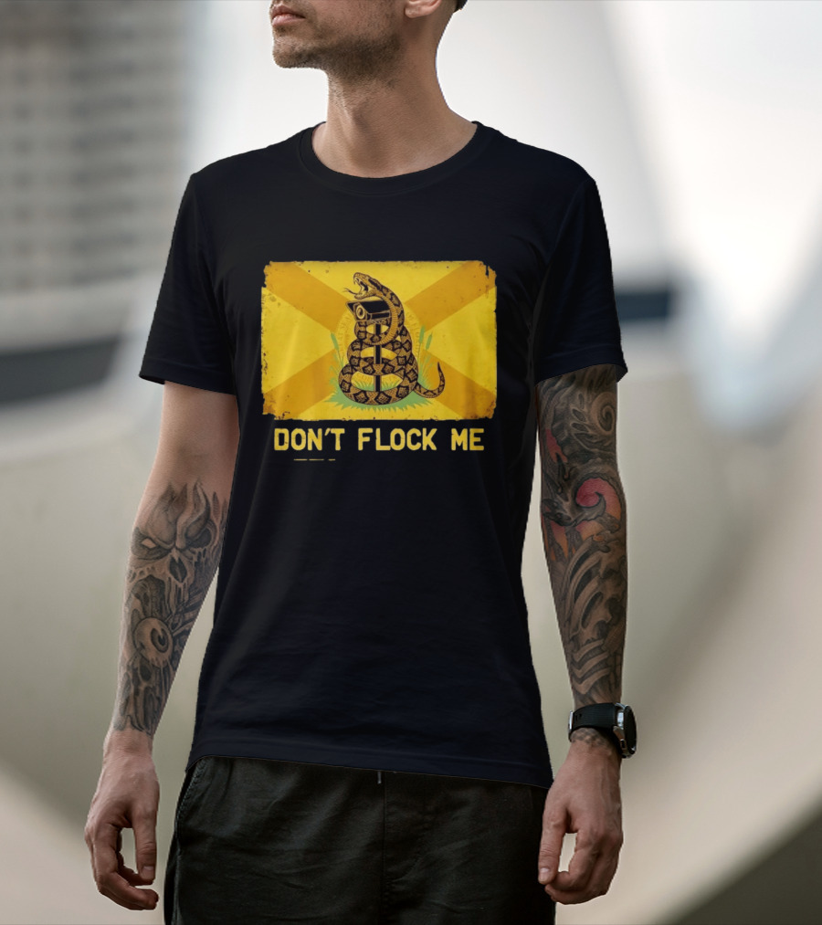 Florida Snake Surveillance Distressed Flag Don't Flock Me T-Shirt