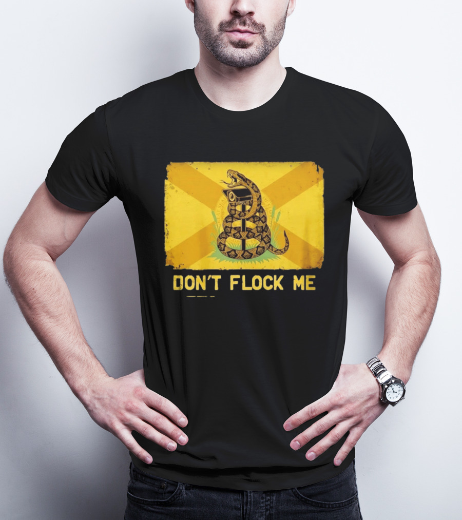 Florida Snake Surveillance Distressed Flag Don't Flock Me T-Shirt