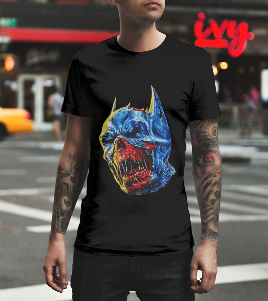 Batman DCeased Zombie Skull DC Comics Villainous Visage T-Shirt