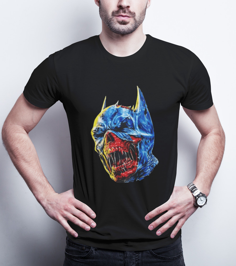 Batman DCeased Zombie Skull DC Comics Villainous Visage T-Shirt