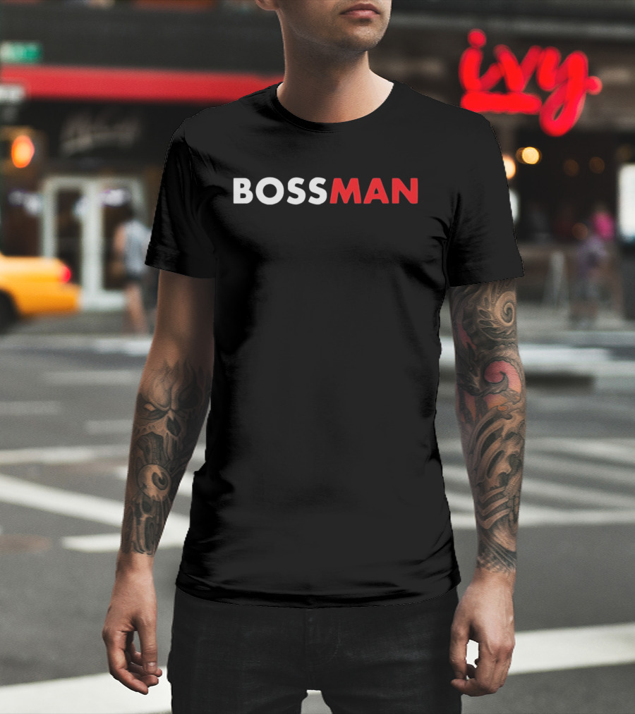 BOSSMAN Bold Statement Red And White T-Shirt