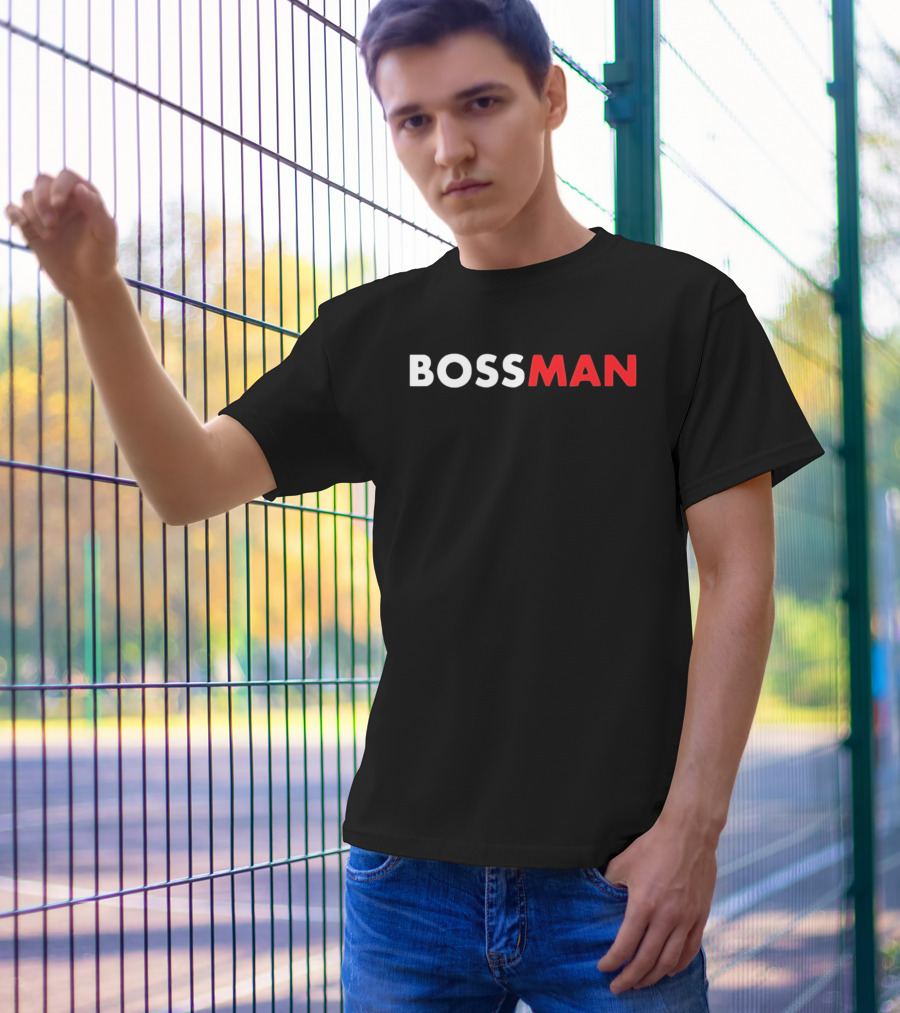 BOSSMAN Bold Statement Red And White T-Shirt