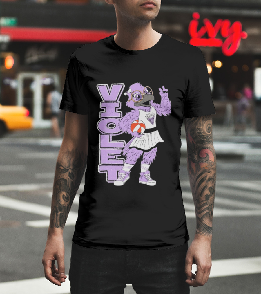 Golden State Valkyries Oaklandish Violet Mascot Basketball T-Shirt