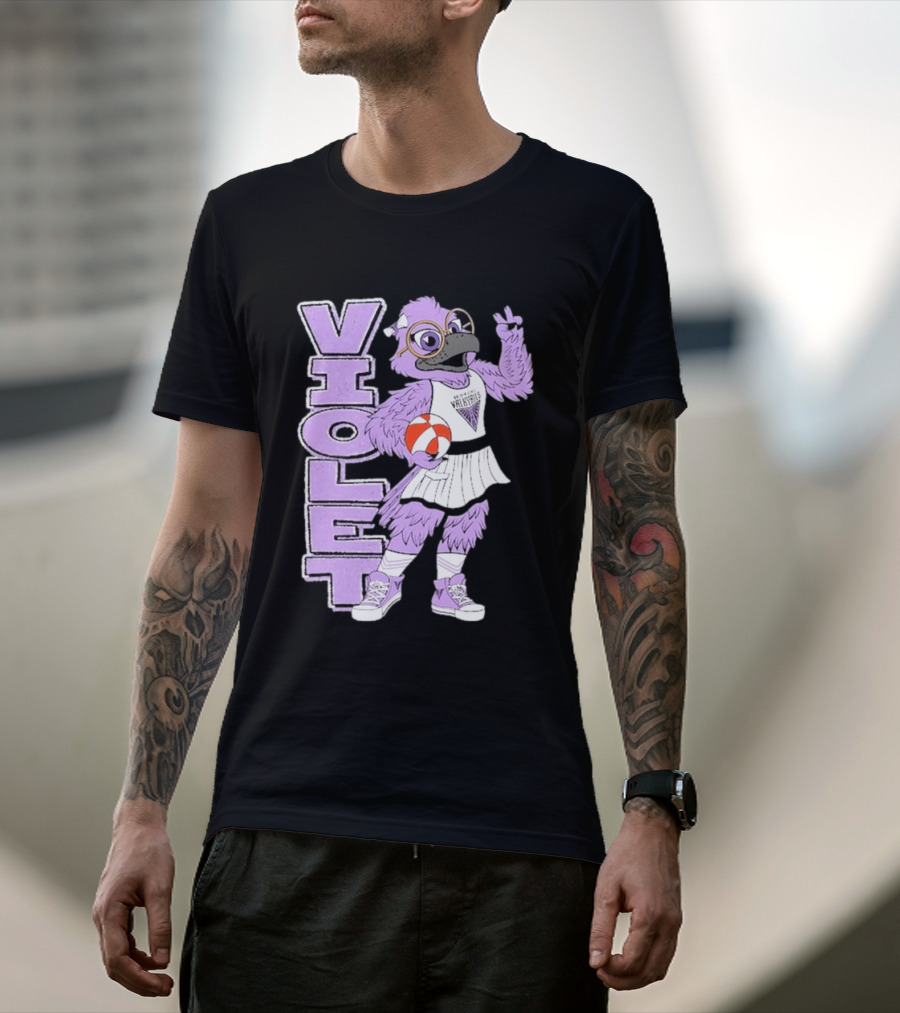 Golden State Valkyries Oaklandish Violet Mascot Basketball T-Shirt