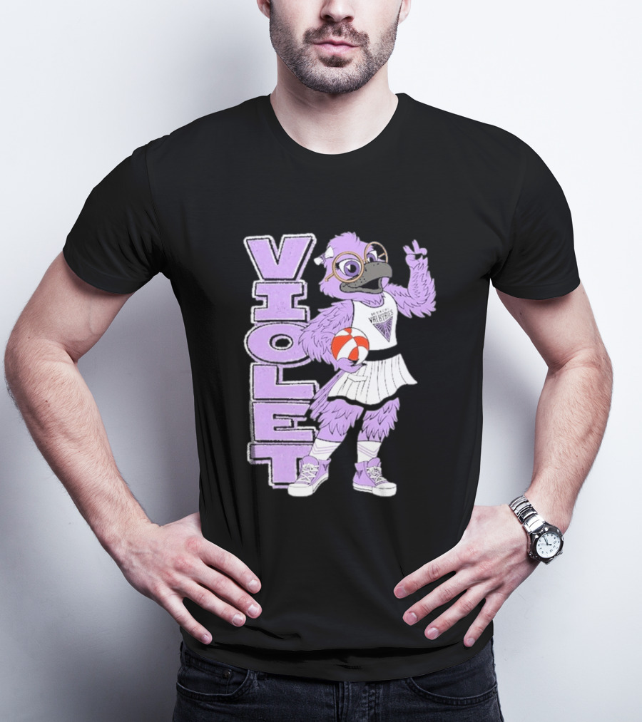 Golden State Valkyries Oaklandish Violet Mascot Basketball T-Shirt