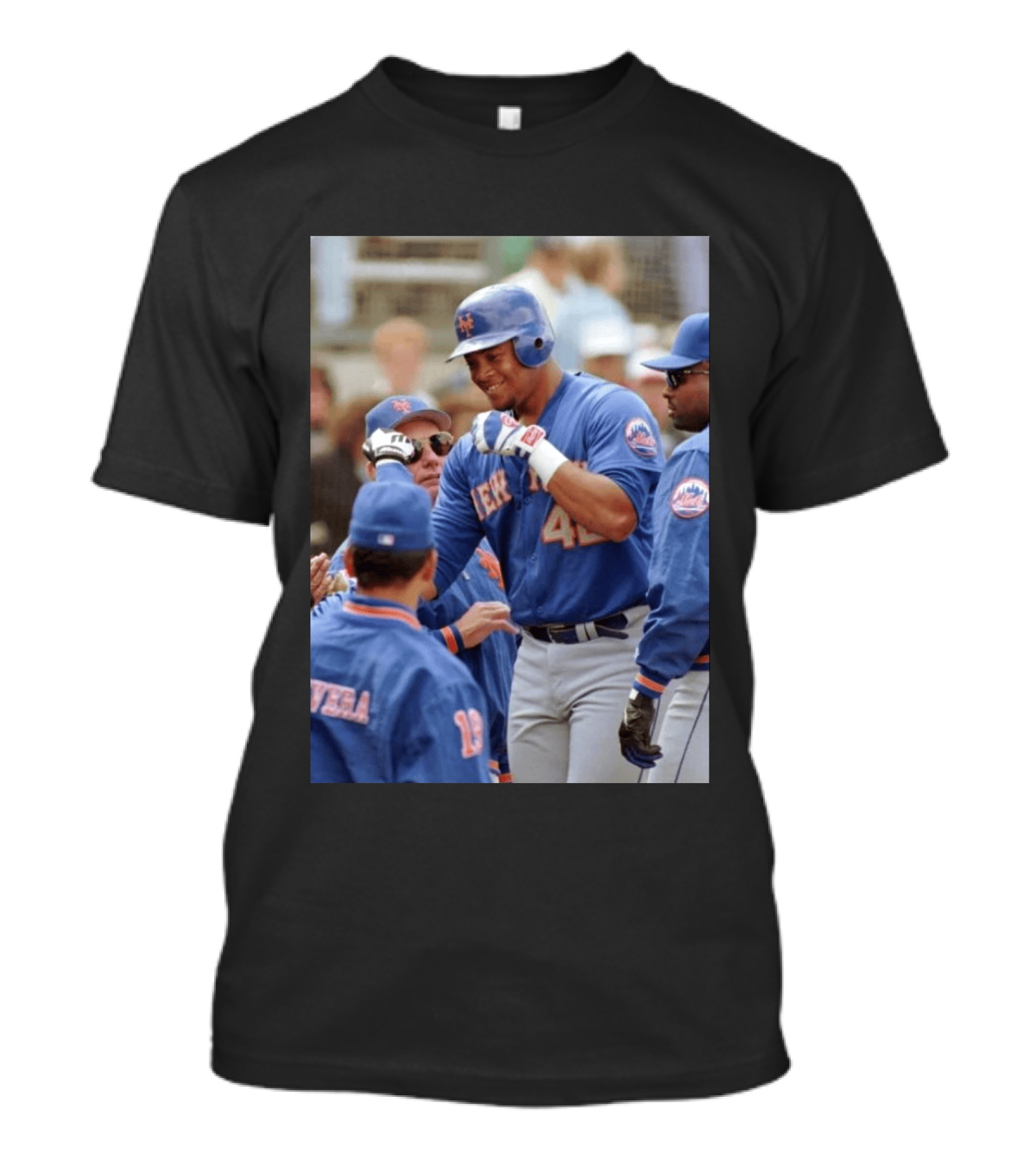 New York Mets Butch Huskey No. 42 MLB Legend T-Shirt