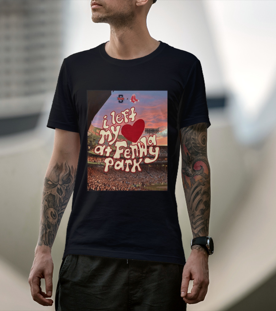 Cleveland Guardians Boston Red Sox I Left My Heart At Fenway Park T-Shirt