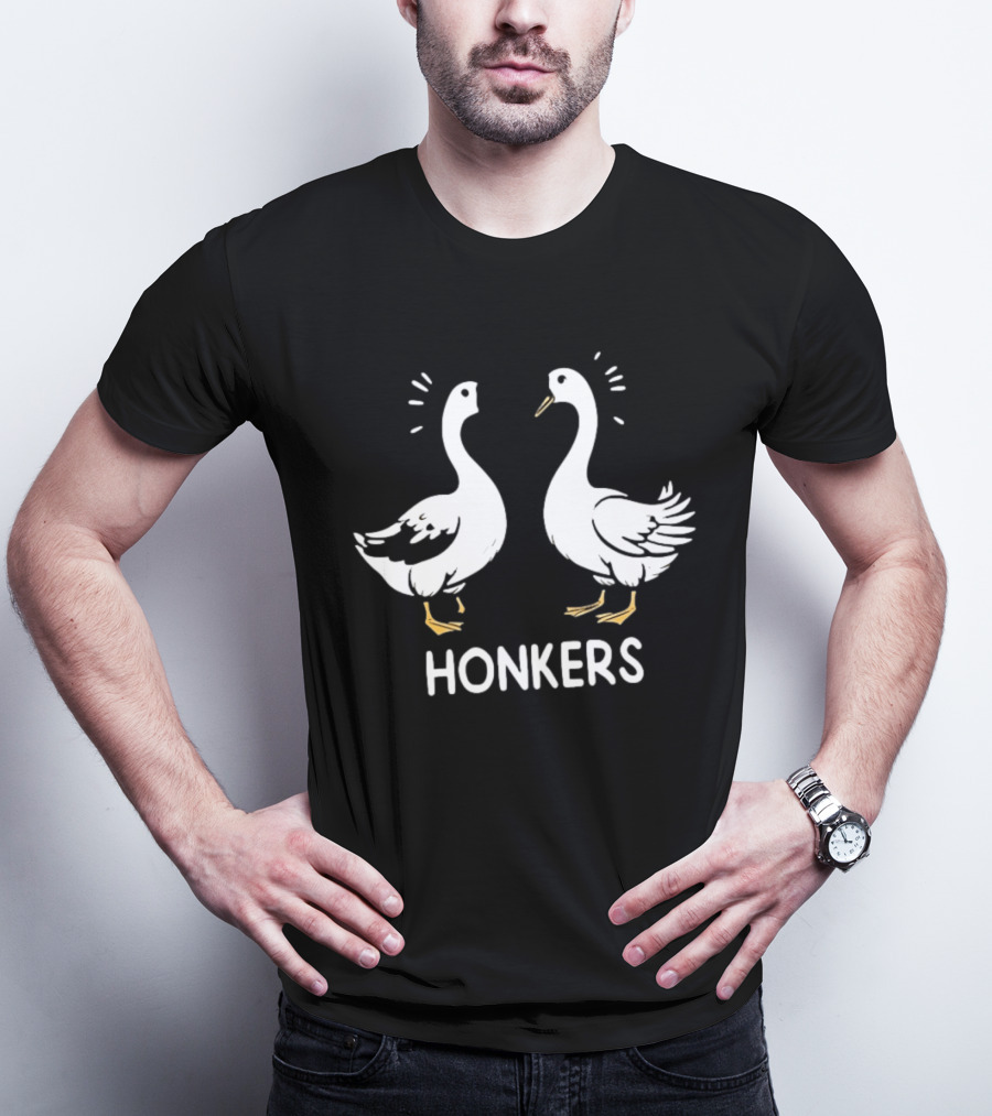 Honkers Goose Duo Geese Honk Bird Humor T-Shirt