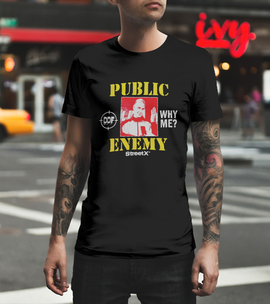 Dan Richardson Western Bulldogs Public Enemy Why Me StreetX DDF T-Shirt