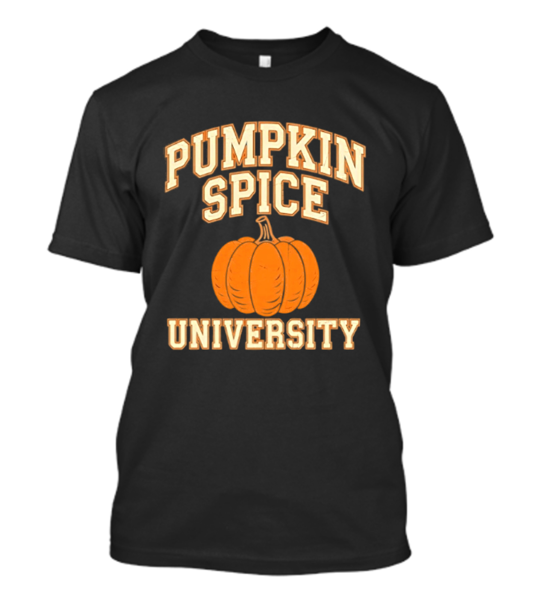 Pumpkin Spice University Distressed Fall T-Shirt