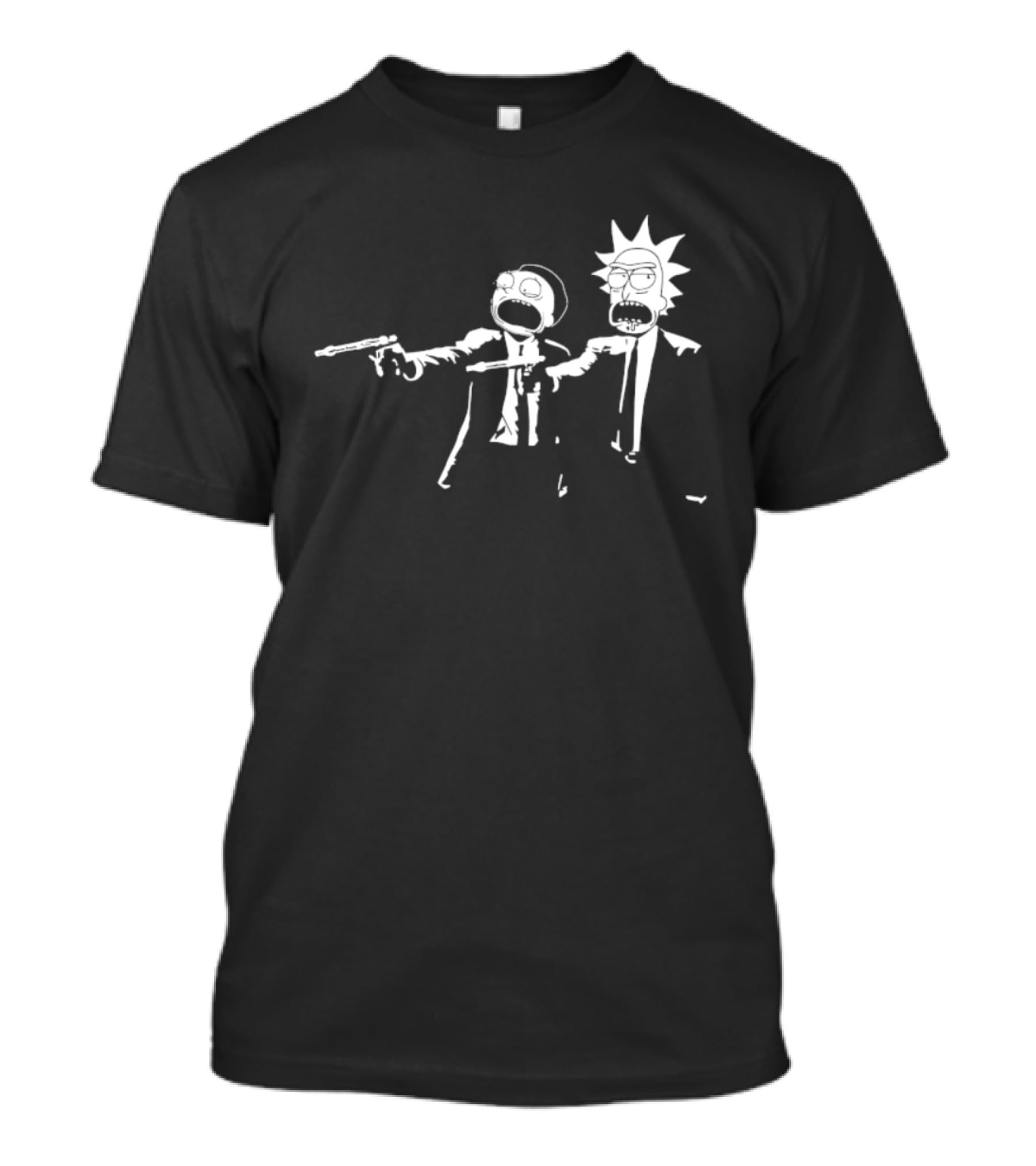 Rick And Morty Pulp Fiction Crossover Adult Swim T-Shirt