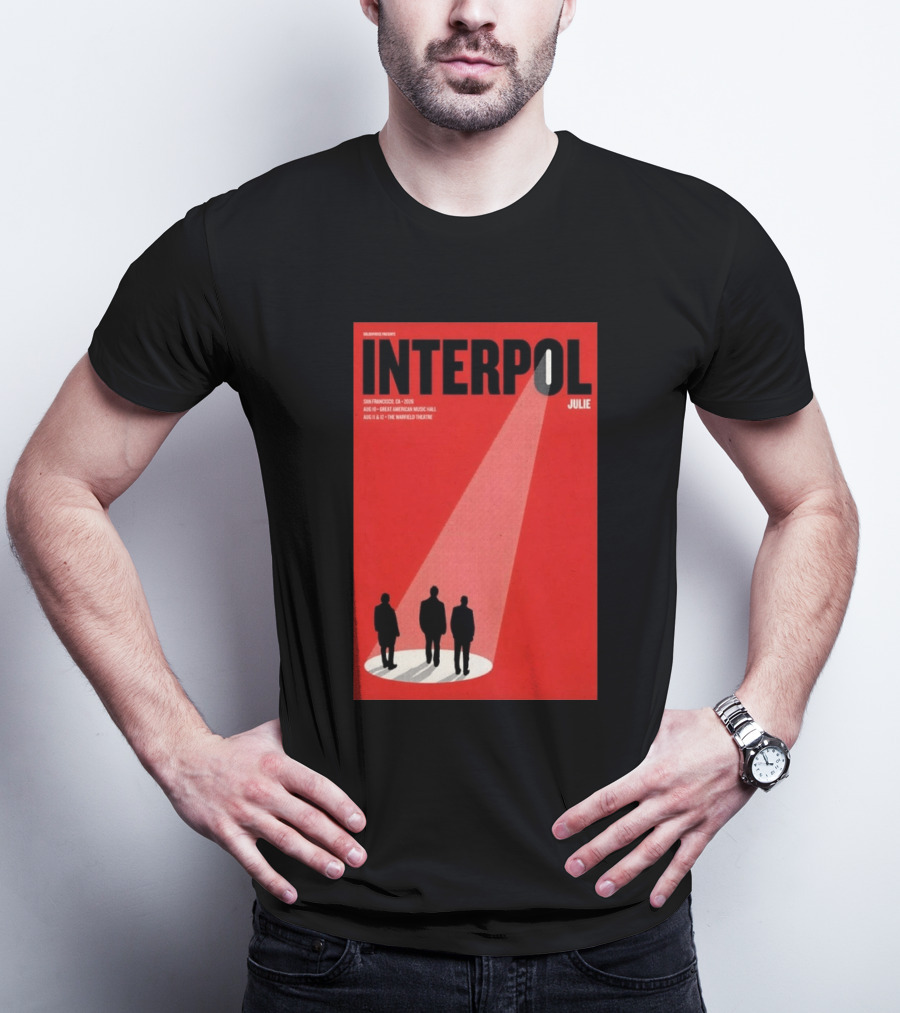Interpol San Francisco 2026 Great American Music Hall Warfield Theatre Event Julie T-Shirt