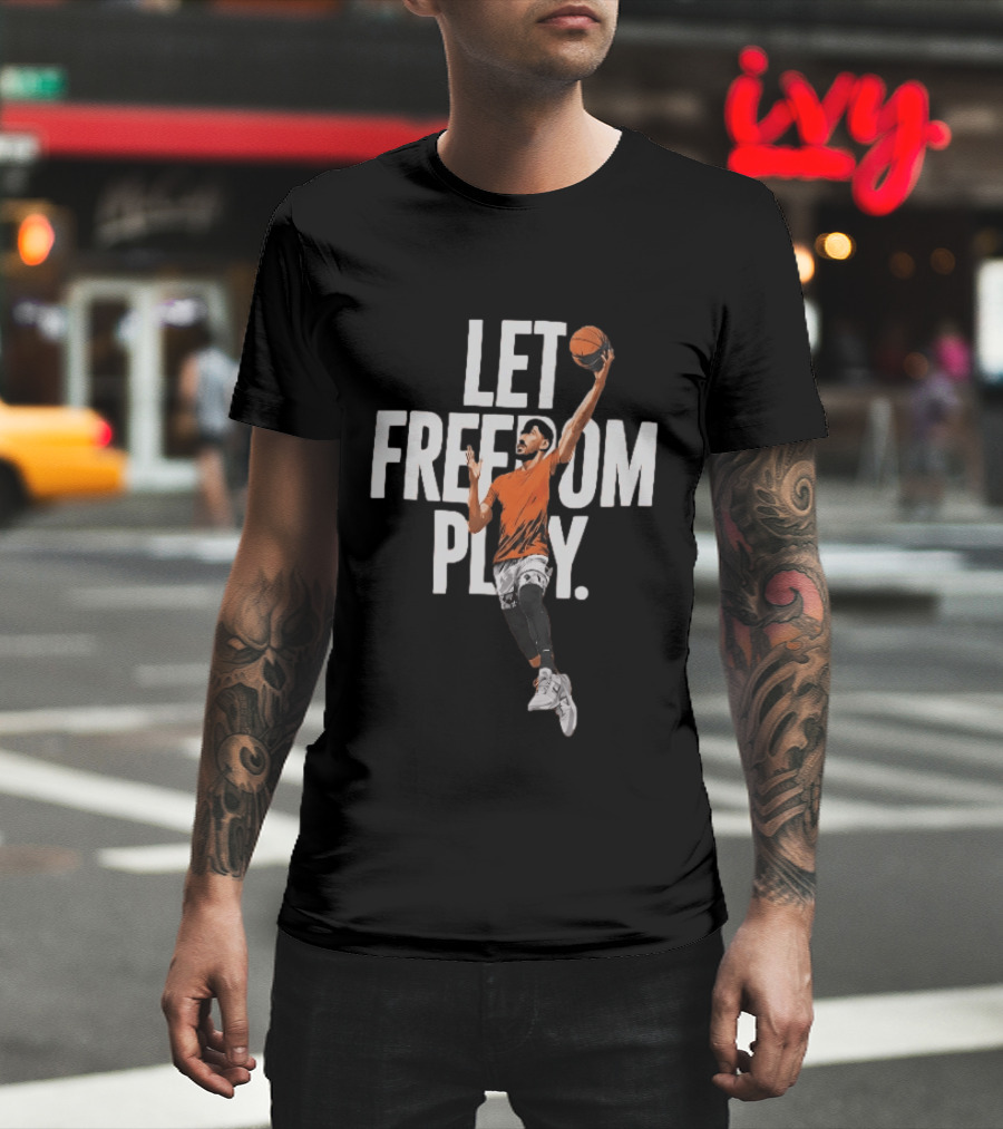 Let Freedom Play Basketball Enes Kanter Freedom T-Shirt