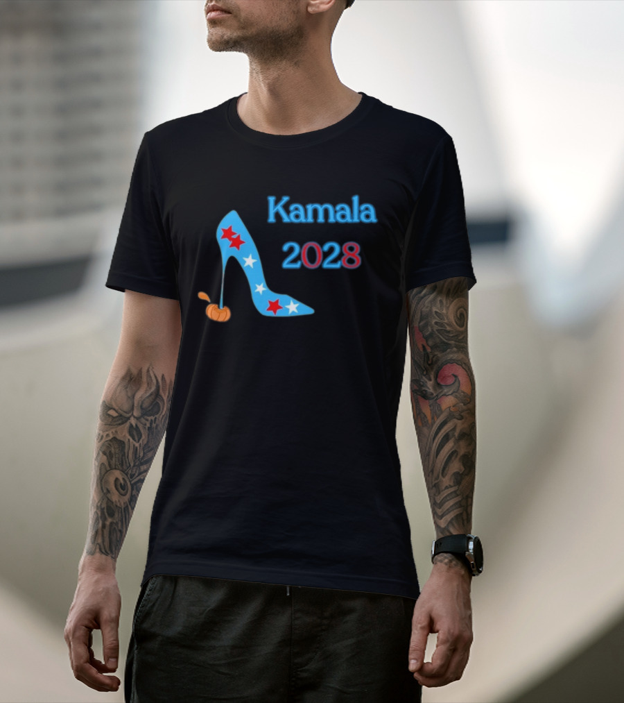 Kamala 2028 High Heel Stars Fun Election T-Shirt