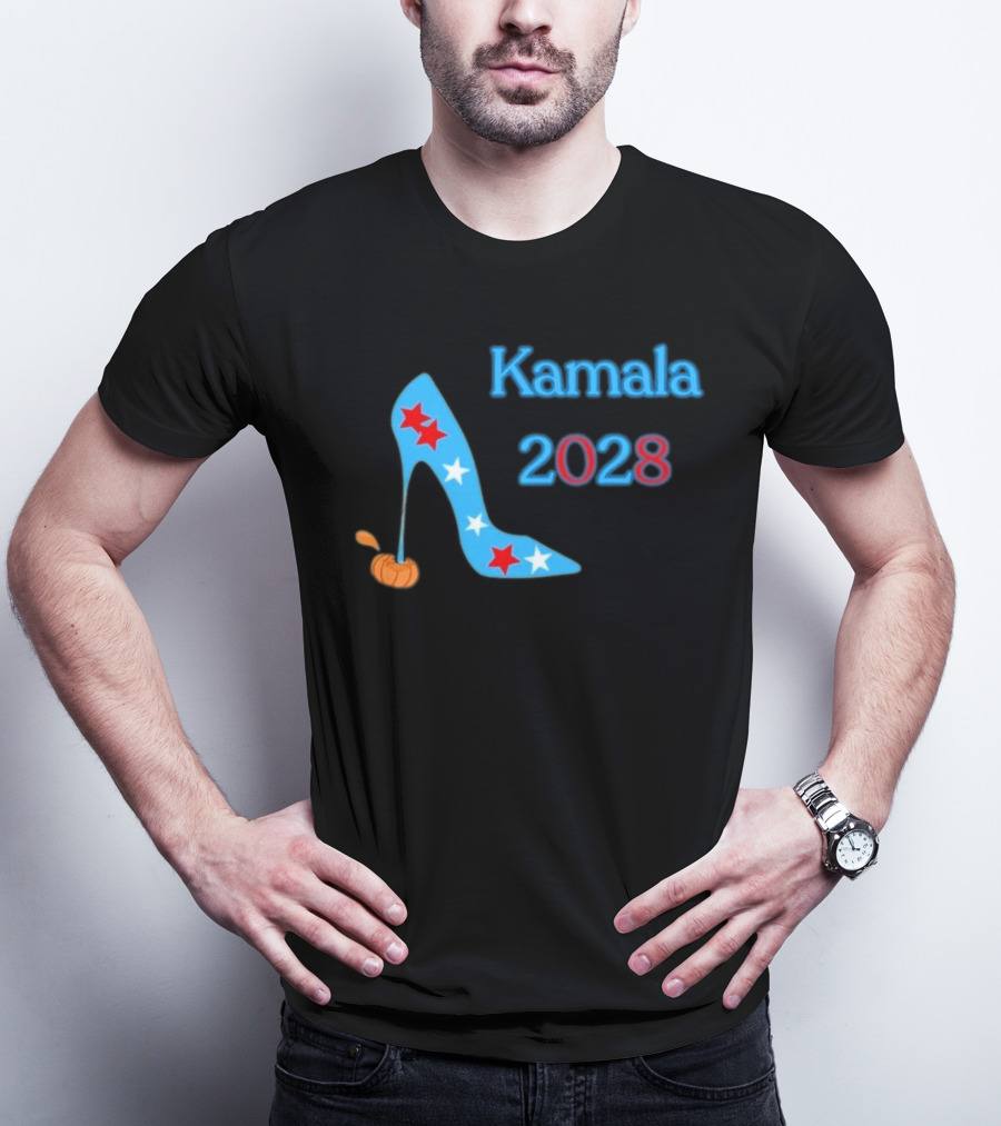 Kamala 2028 High Heel Stars Fun Election T-Shirt