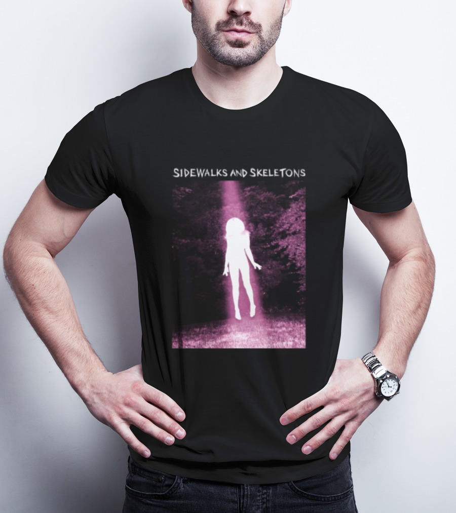 Sidewalks And Skeletons Goth Aesthetic Alien Abduction Vibes T-Shirt