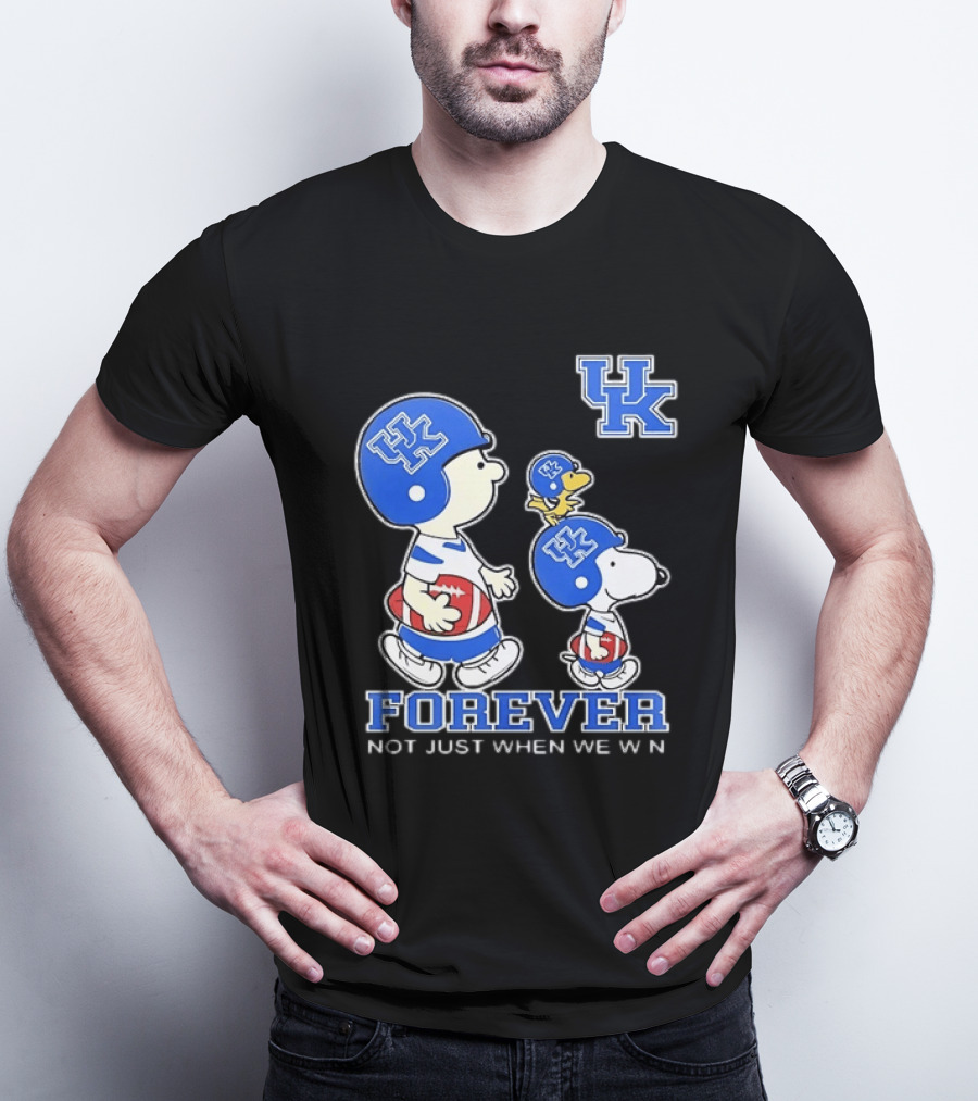 Snoopy Woodstock Charlie Brown UK Forever Not Just When We Win T-Shirt