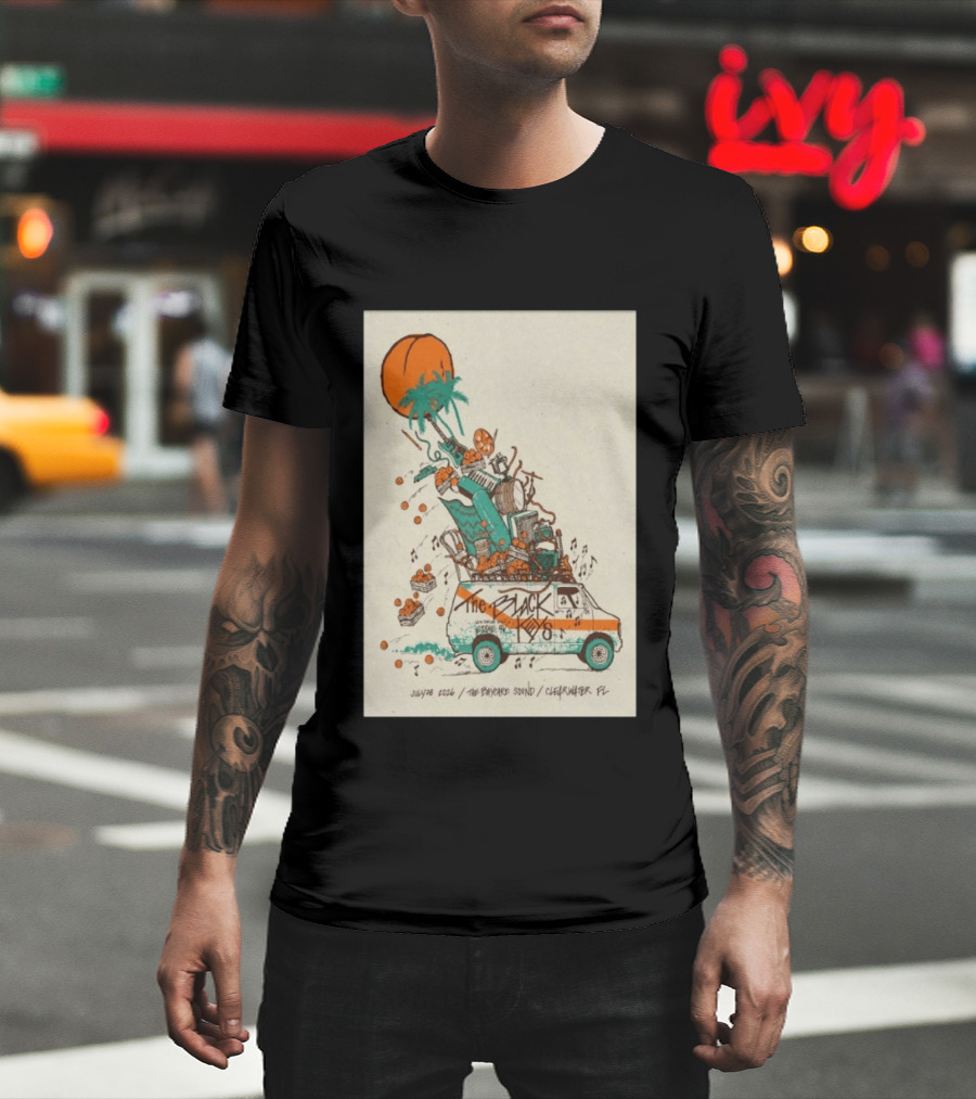 The Black Keys July 28 2026 The Daycare Sound Clearwater FL Van And Music Instruments T-Shirt