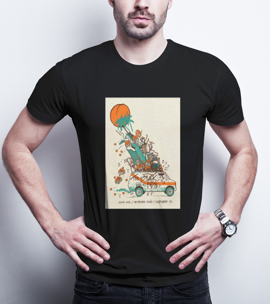 The Black Keys July 28 2026 The Daycare Sound Clearwater FL Van And Music Instruments T-Shirt