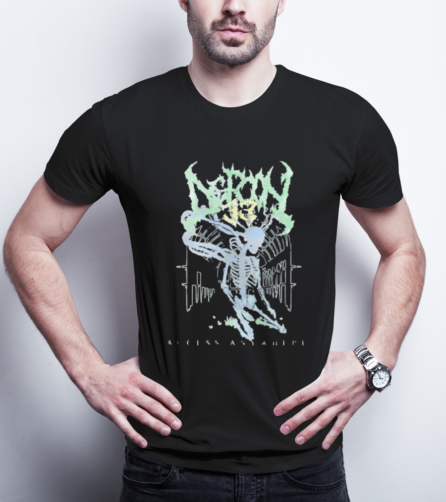 Neron 13 Skeleton Access Anywhere Metal Band T-Shirt
