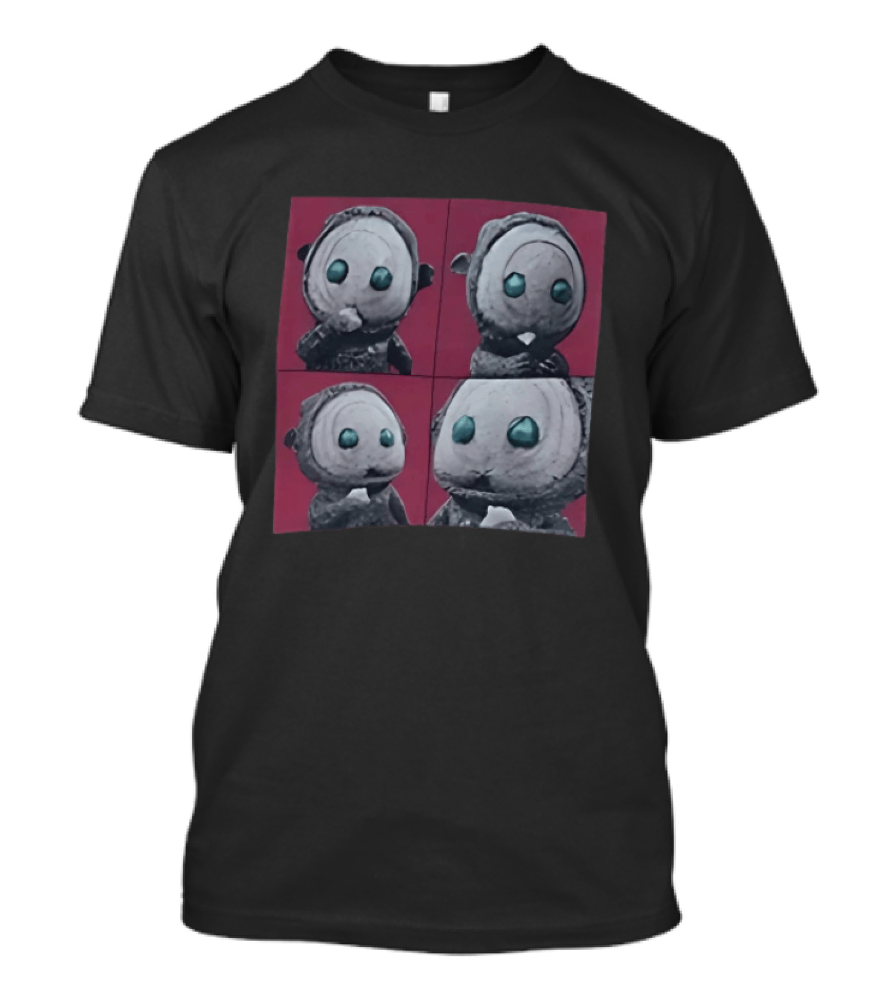 The East Palace Kkeomeoksali Cute Character Art Quadrant T-Shirt