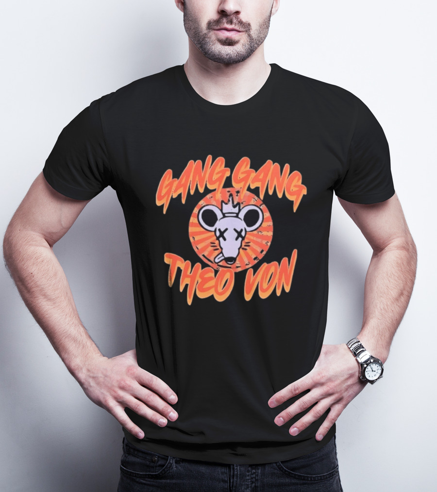 Theo Von Gang Gang Rat Comedy Podcast T-Shirt