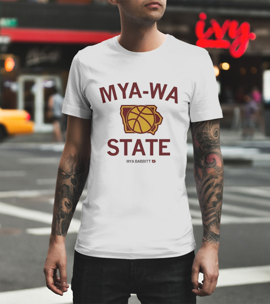 Mya Wa State Basketball NCAA Mya Babbitt T-Shirt