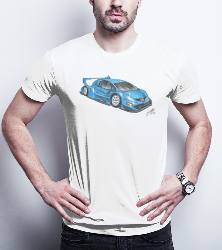 Grent Perez Store Fih Blue Racing Car T-Shirt
