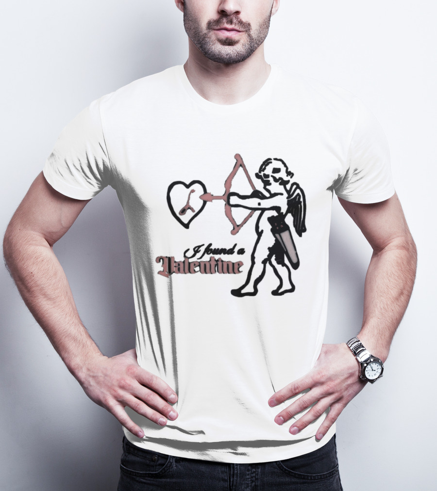 I Found A Valentine Cupid With Heart And Letter L T-Shirt