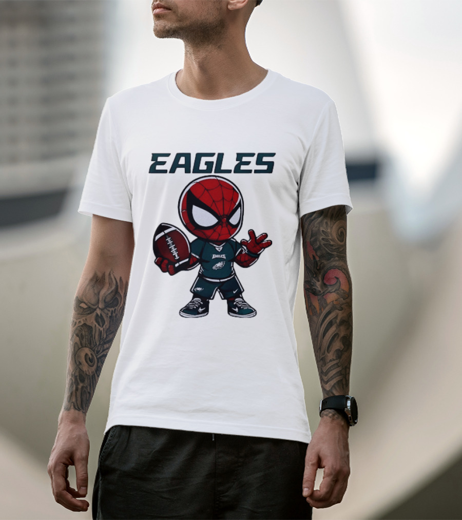 Spider Man Eagles Football Jersey Personalized Philadelphia Edition T-Shirt