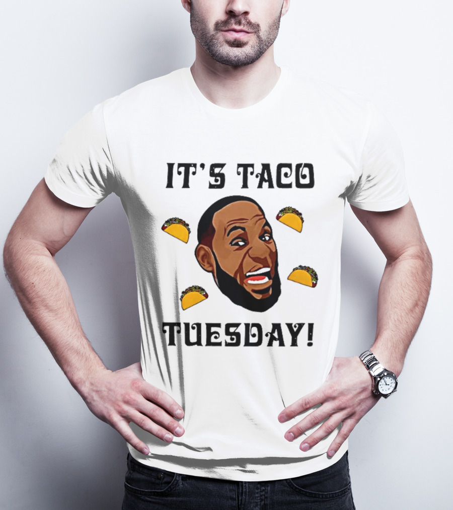 It's Taco Tuesday Meme Face With Tacos T-Shirt