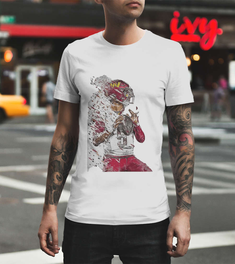 Jayden Daniels Washington Commanders Quarterback Football T-Shirt