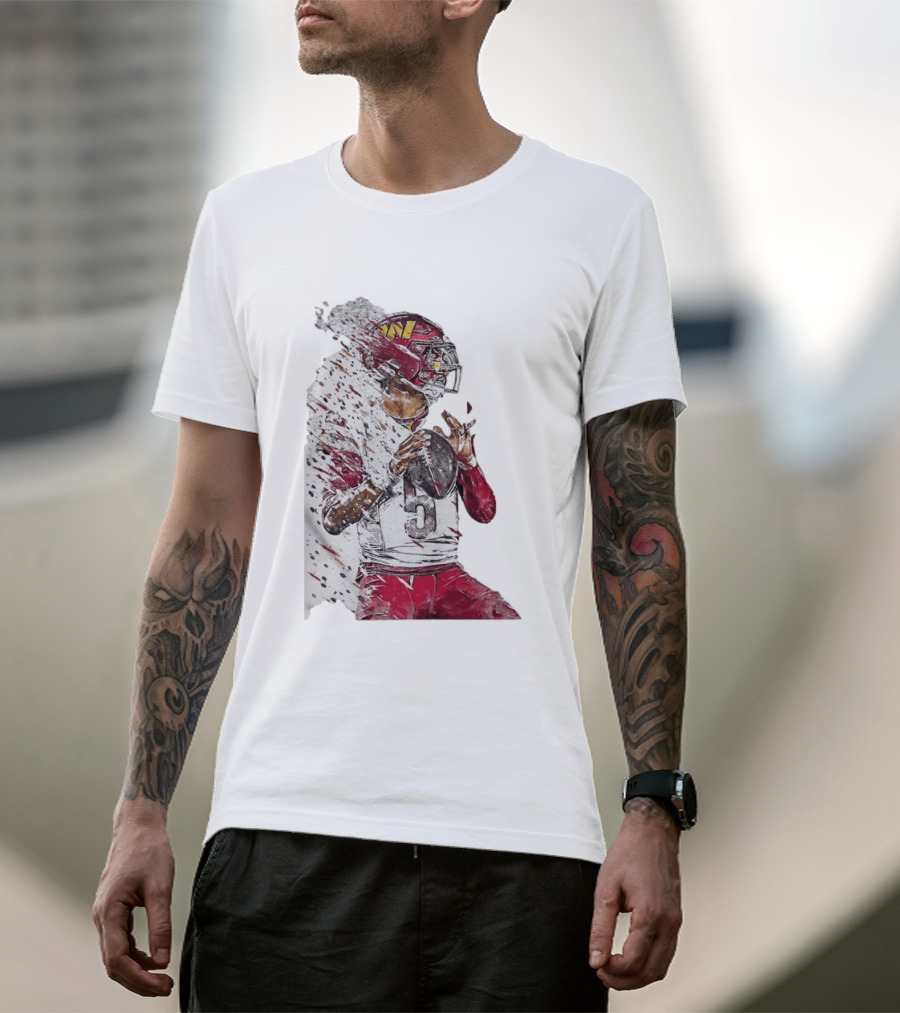 Jayden Daniels Washington Commanders Quarterback Football T-Shirt