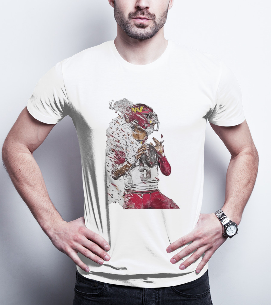 Jayden Daniels Washington Commanders Quarterback Football T-Shirt
