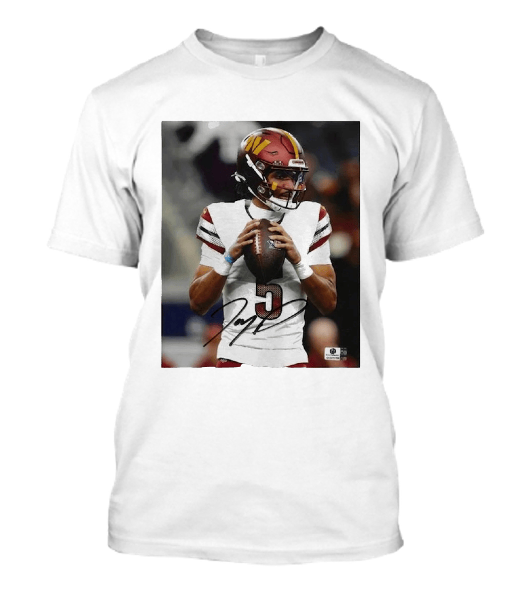 Jayden Daniels Washington Commanders Football Player Number 3 T-Shirt