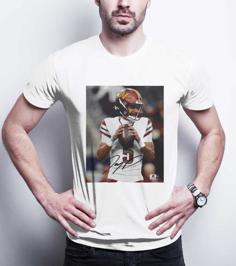 Jayden Daniels Washington Commanders Football Player Number 3 T-Shirt
