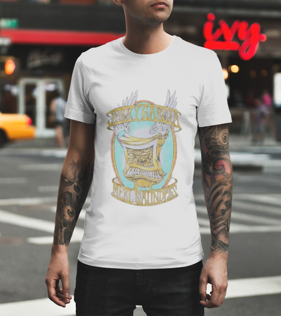 Jerry Garcia Merl Saunders Winged Piano Collaboration T-Shirt