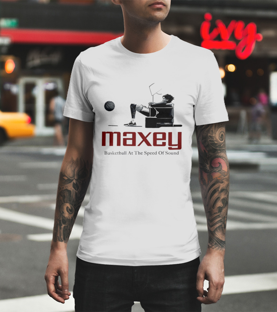 Maxey Basketball At The Speed Of Sound T-Shirt