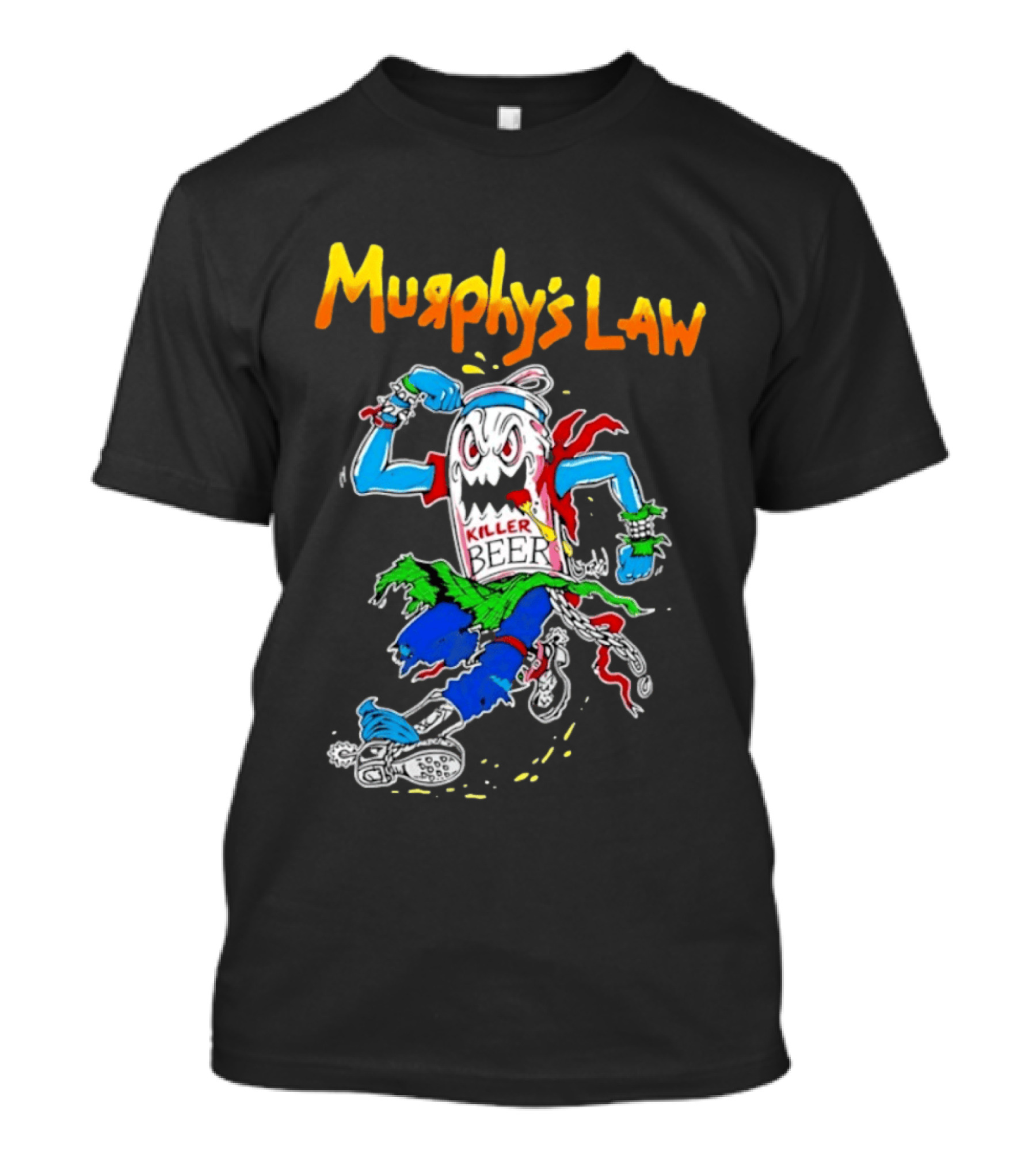 Murphy's Law Killer Beer Crossover Thrash Monster Can Running T-Shirt