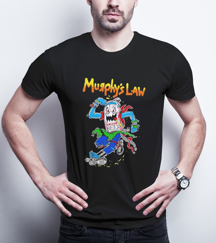 Murphy's Law Killer Beer Crossover Thrash Monster Can Running T-Shirt