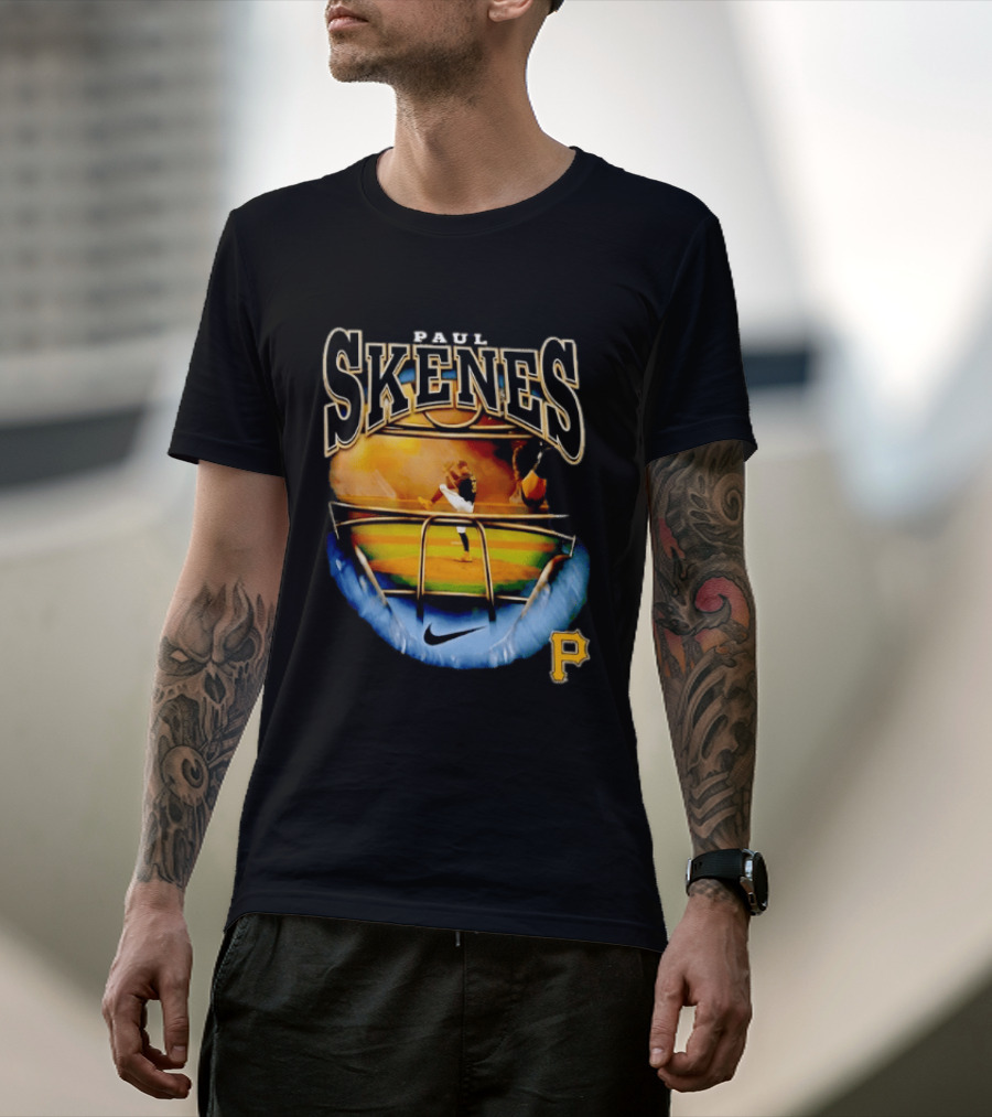Paul Skenes Pittsburgh Pirates Ballpark Action Nike T-Shirt