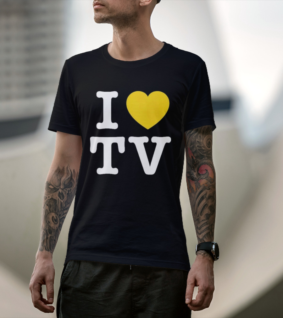 Hivemind I Love TV Heart T-Shirt