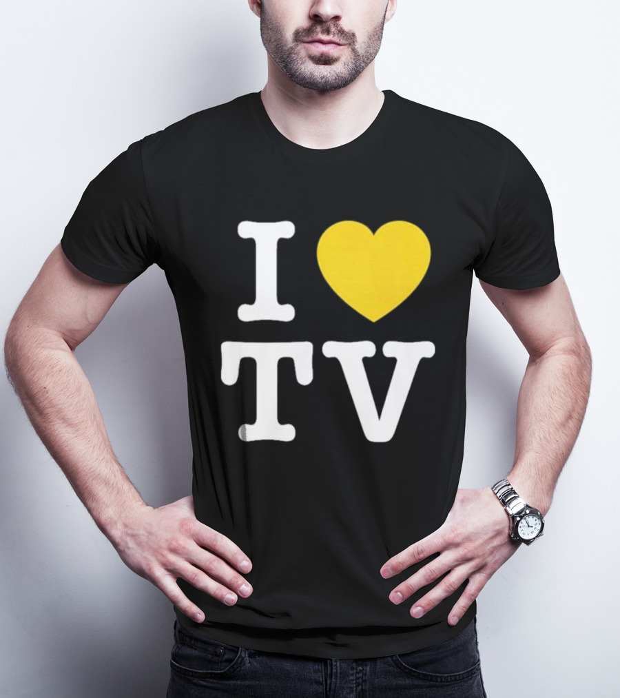 Hivemind I Love TV Heart T-Shirt