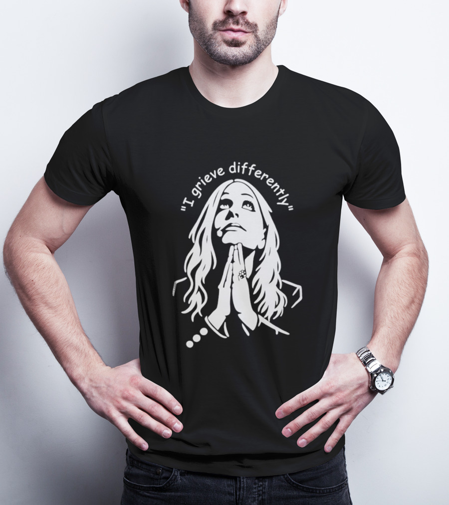 I Grieve Differently Inspirational Woman Praying Hands T-Shirt