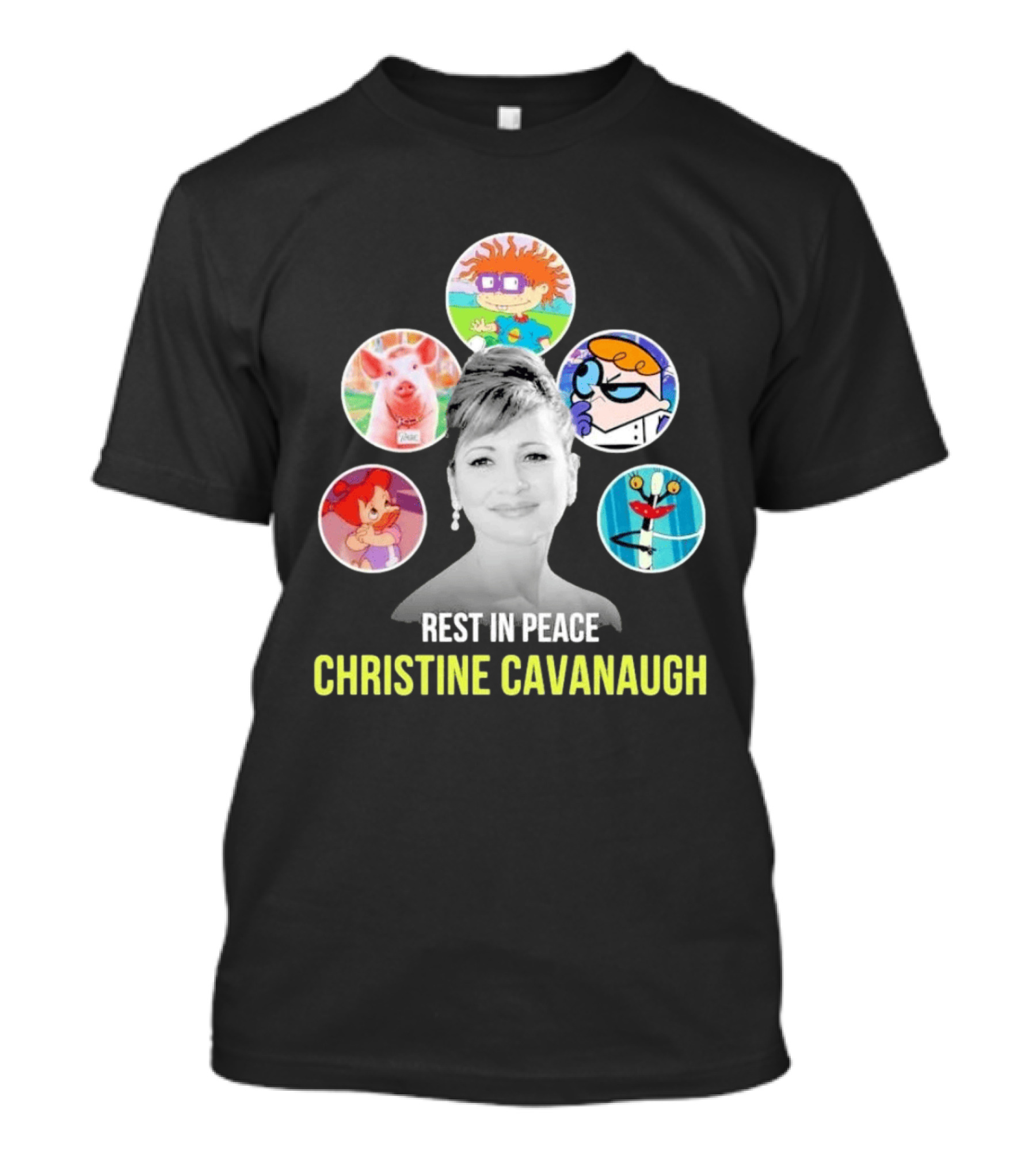 Rest In Peace Christine Cavanaugh Chuckie Dexter Babe Gosalyn Globehornet T-Shirt