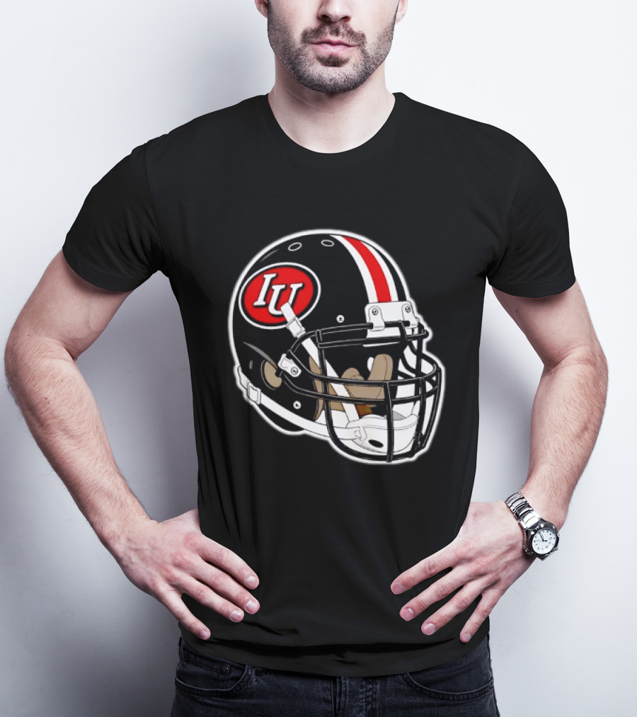 Indiana Hoosiers IU Football Helmet T-Shirt