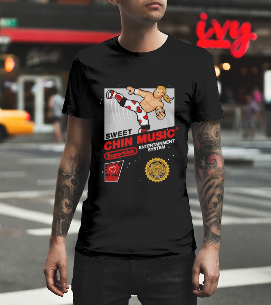 Sweet Chin Music Heartbreak Kid Entertainment System Series T-Shirt