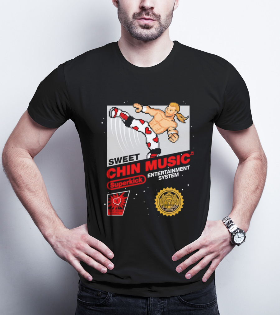 Sweet Chin Music Heartbreak Kid Entertainment System Series T-Shirt