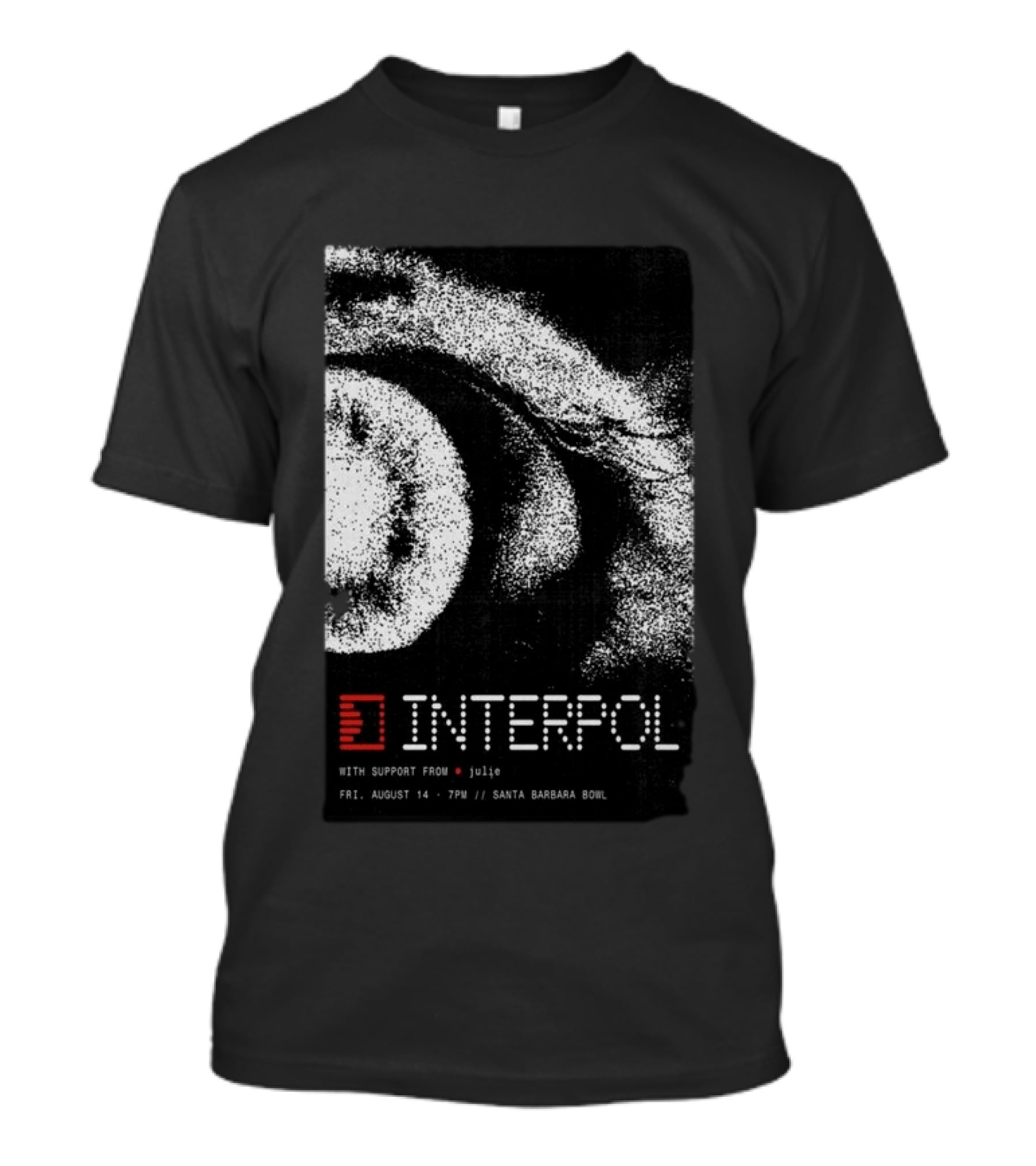 Interpol Santa Barbara Bowl Event August 14 7PM With Julje T-Shirt