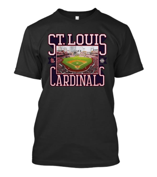 St Louis Cardinals Baseball Stadium View Busch Stadium STL Cityscape T-Shirt